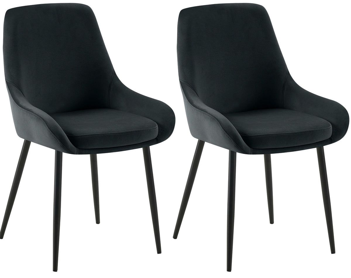 Lot de 2 chaises de salle à manger élégance confort design moderne en ...