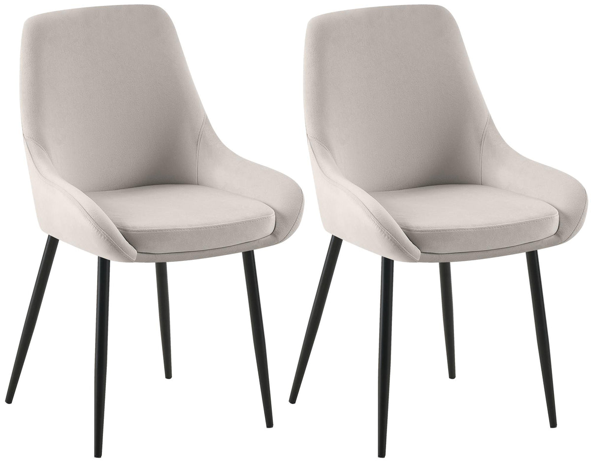 Lot de 2 chaises de salle à manger élégance confort design moderne en ...