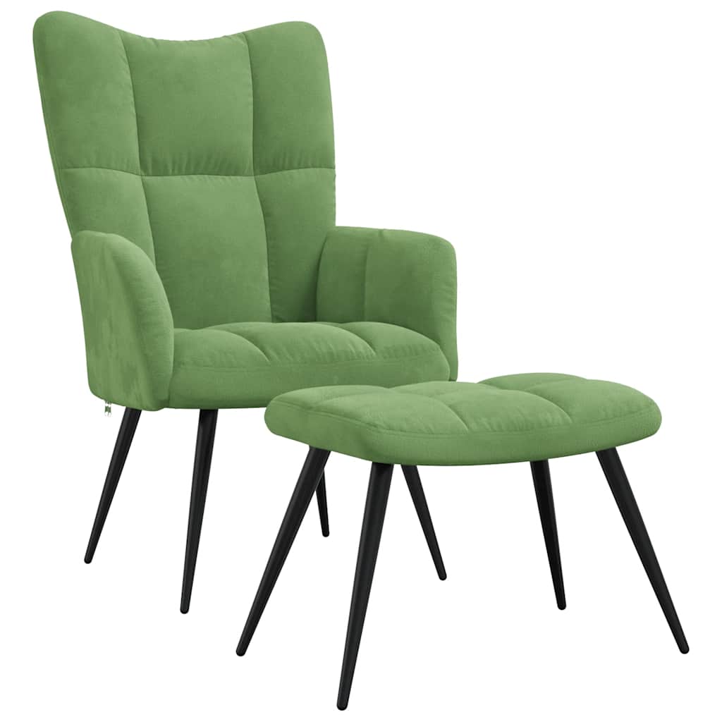 Fauteuil lounge chaise de canapé design moderne avec repose-pieds en v ...