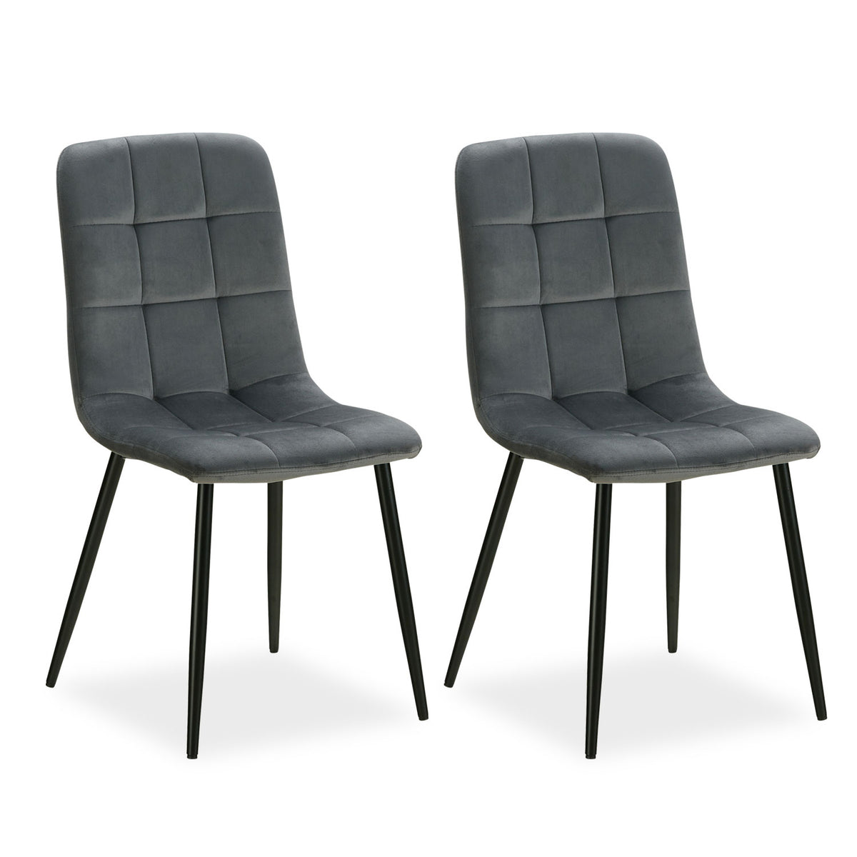 Lot de 2 chaises de salle à manger cuisine confortable et moderne en t ...